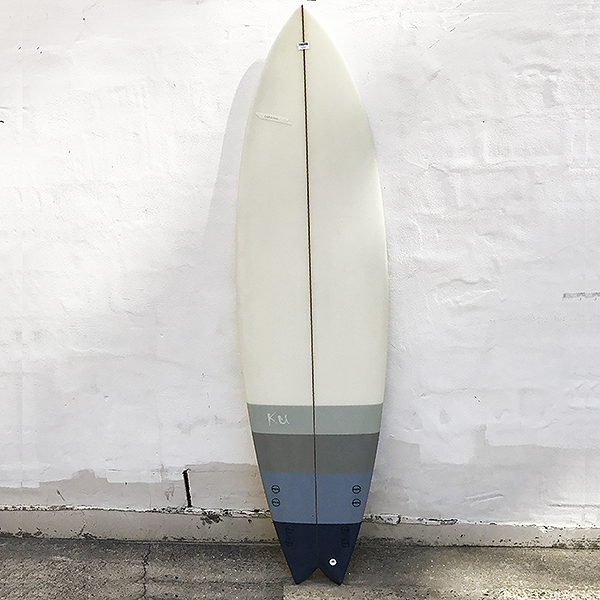 7'0 Ku Fish Grey Tail Second Hand Surfboard - Manly Surfboards