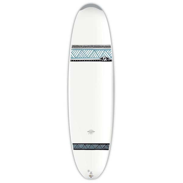 Sunride Surfboard Mal Blue Hibiscus - BUY ONLINE! - Manly Surfboards